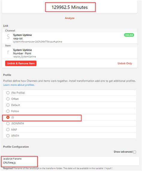 javascript transform example with system uptime tutorials and examples