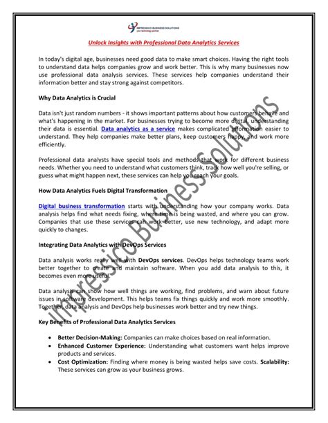 Ppt Unlock Insights With Professional Data Analytics Services