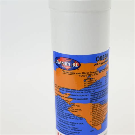 Omnipure Q5550 Aquam Q Series Aquametix Water Filter For Fluoride Reduction