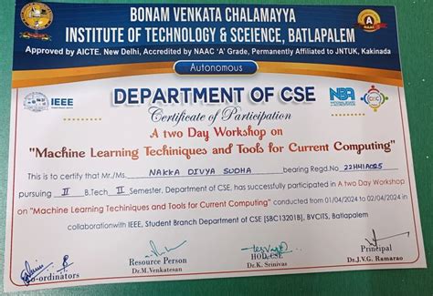 Machinelearning Workshop Certificate Lifelonglearning Innovation