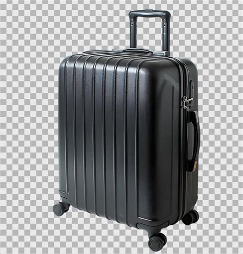 고립 된 투명한 배경에 검은 가방 프리미엄 Ai 생성 Psd