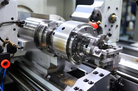 Premium Photo Unveiling Precision The Cnc Lathe Machine Mastering Slot Cutting Of Metal Shaft