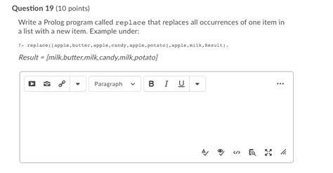 Solved Write A Prolog Program Called Replace That