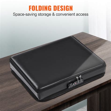 Vevor Vevor Fireproof Document Box Fireproof Document Bag With Lock 2000℉ Fireproof And