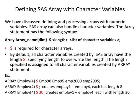 Ppt Chapter 16 Processing Variables With Arrays Powerpoint Presentation Id5945858