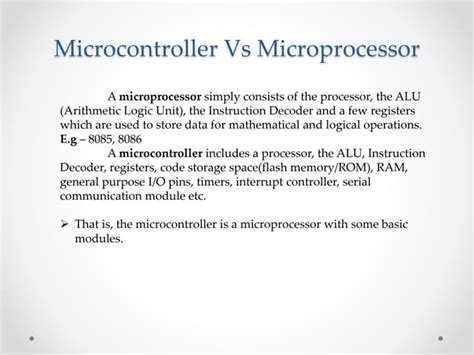 Microprocessor And Microcontrollers Pptx