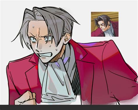 Miles Edgeworth Edgeworth Hair Miles Edgeworth Side Profile Miles