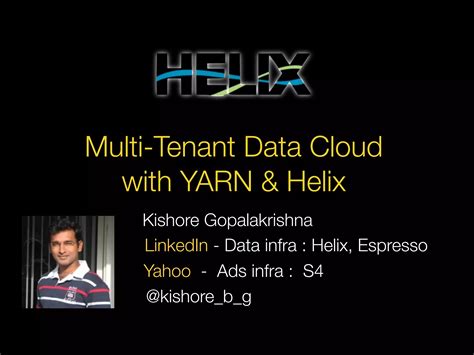 One Grid To Rule Them All Building A Multi Tenant Data Cloud With Yarn Pdf Cloud Computing