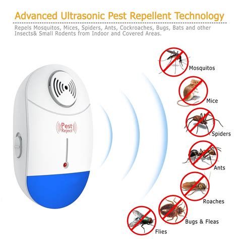 Ultrasonic Pest Repeller Mosquito Repeller Insect Bug Repellent Indoor