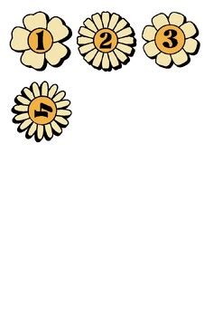 Groovy Retro Flower Calendar Numbers By MiddlebabeTeach TPT