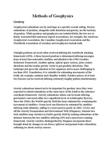 Methods Of Geophysics Ifah Methods Of Geophysics Geodesy Geophysical Estimations Are By And