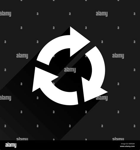 white arrow icon reload refresh rotation reset repeat sign web