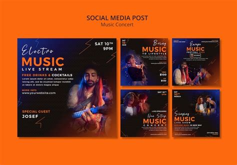 음악 콘서트 포스터 템플릿 무료 Psd 파일