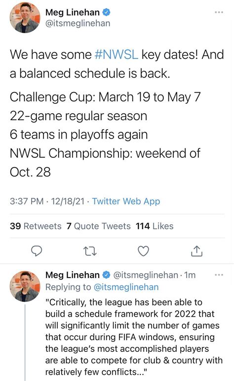 Linehan Overview Of 2022 Nwsl Schedule Rnwsl