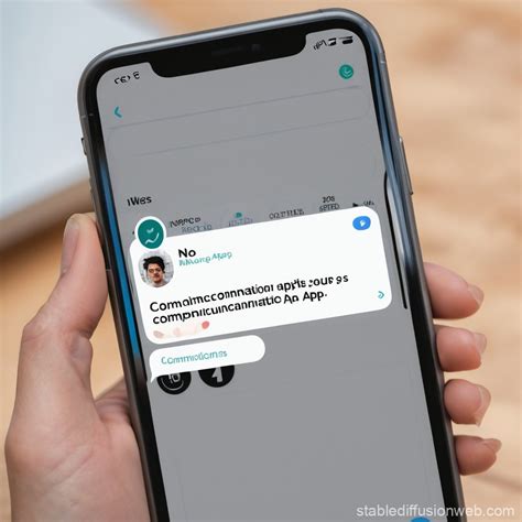 Communication App Screen And Icon Stable Diffusion Online