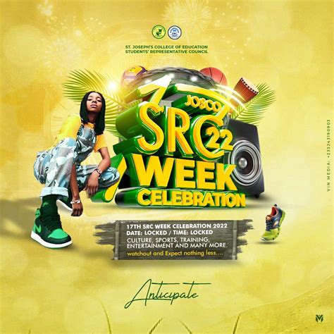 Src Week Celebration Artwork Trong Flyer Design