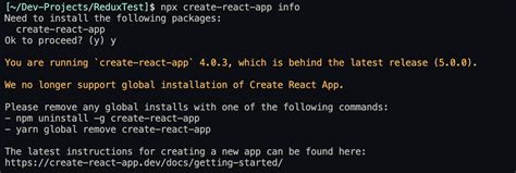 Create React App Stuck On V4 0 3 Cannot Create A New App