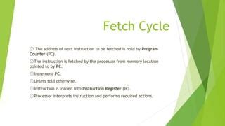 Instruction Cycle In Computer Organization Pptx