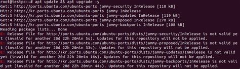 apt 사용 시 release file for {url} is not valid yet 해결 방법 jootc