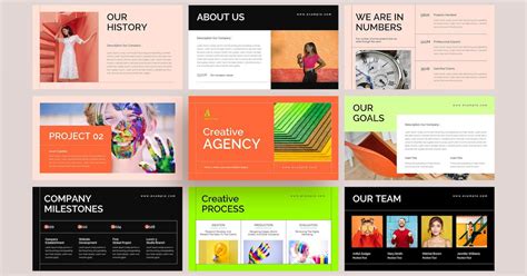Шаблон презентации Powerpoint для креативного Агентство Шаблоны презентаций Включая творческий
