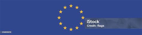Eu 국기 유럽 연합 국기 Eu 광장 깃발입니다 긴 현수막 플래그 아이콘입니다 표준 색상 사각형 아이콘입니다 컴퓨터