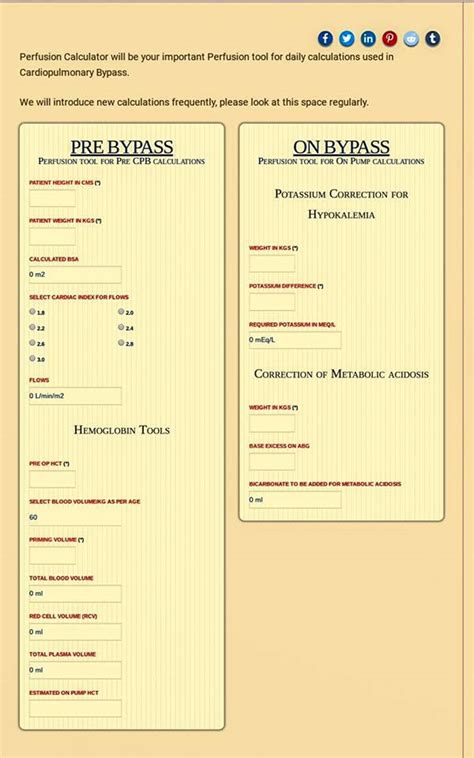 Our Perfusion Calculator Page Was