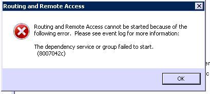 Routing And Remote Access Error C Techyv