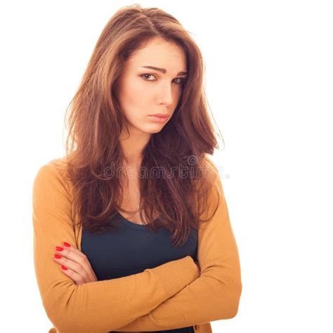 Обиденная женщина стоковое изображение изображение насчитывающей взволнованность 31310743