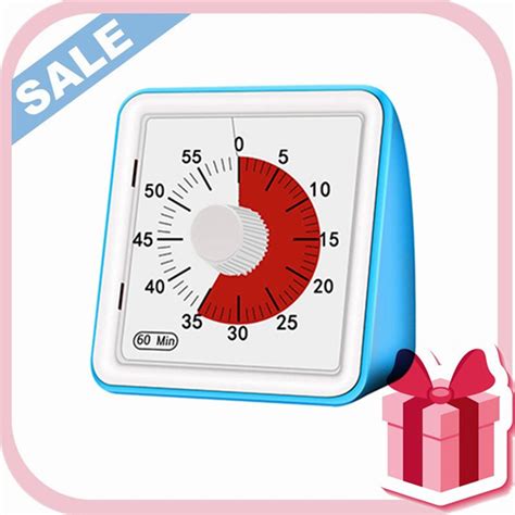 60 Minutes Timer Visual Analog Silent Countdown Cl Vicedeal
