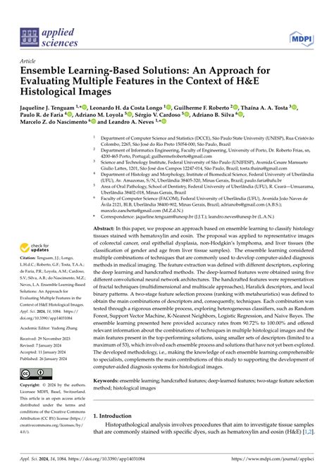 Pdf Ensemble Learning Based Solutions An Approach For Evaluating Multiple Features In The