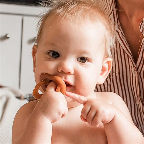 Silicone Dummy Pacifier Amber 3 Months