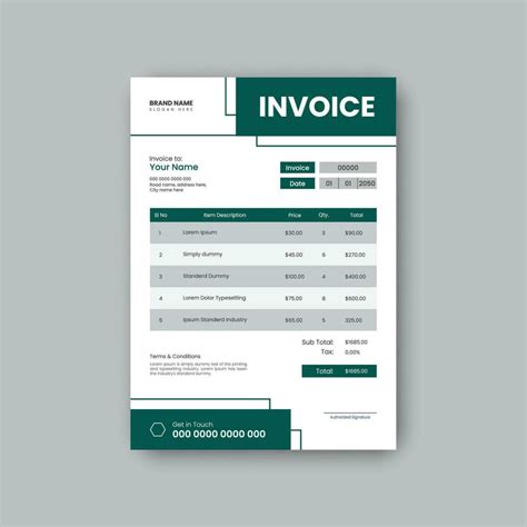 Corporate Minimalist Bill Form Design 34527738 Vector Art At Vecteezy