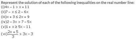 Selina Concise Mathematics Class 10 Icse Solutions Linear Inequations In One Variable Icse