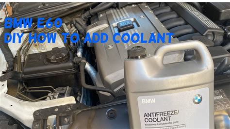 Bmw E60 Diy How To Add Antifreeze Low Coolant Level Warning Youtube