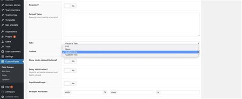 Customise Acfs Wysiwyg Field Toolbars For A Simpler Admin Experience