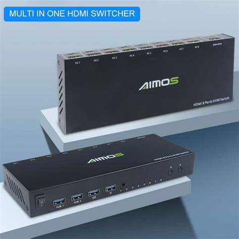 Aimos Am Km402 4 Port Usb Synchronizer Sharer Keyboard Mouse Converter For Ps4 Ps3 Pc Artofit