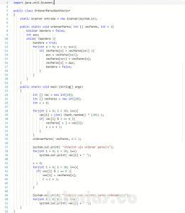 Funciones Java Ordenar Pares De Un Vector Tutorias Co