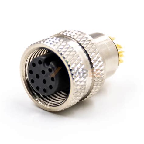 M12 12 Pin A Coded Female Field Wireable Connector Metabeeai