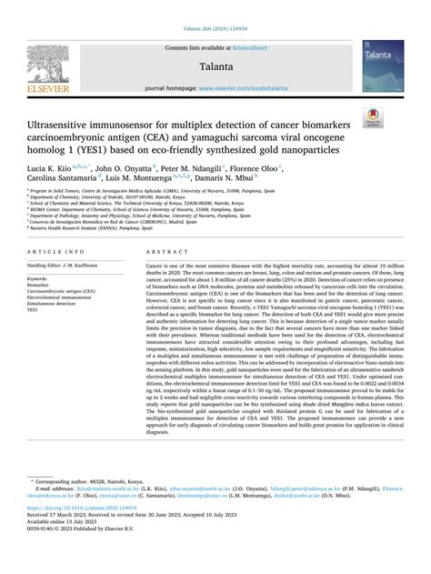 Pdf Ultrasensitive Immunosensor For Multiplex Detection Of Cancer