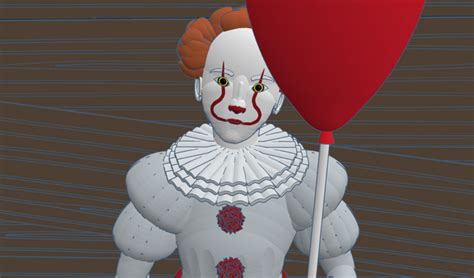 Pennywise 3d Model Made Entirely With Tinkercad R Tinkercad