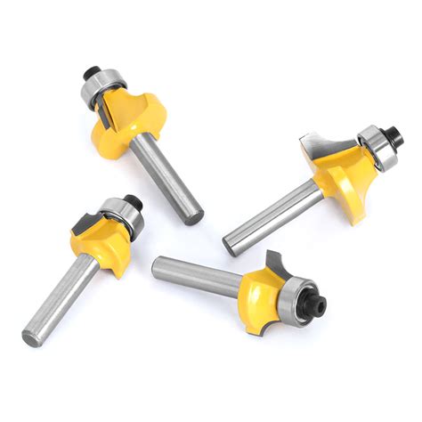 6mm 14 Shank Corner Round Over Router Bit With Bearing Milling