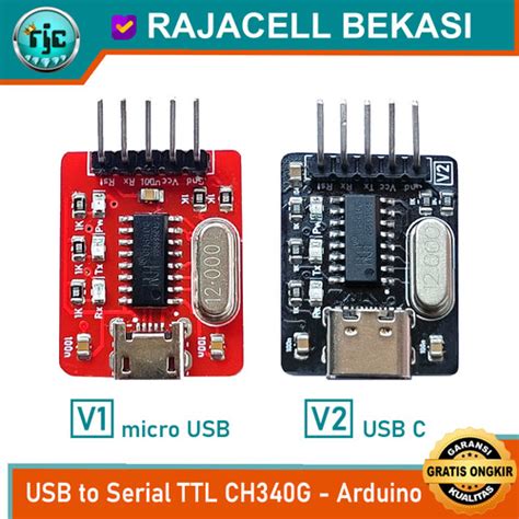 jual usb to serial ttl converter adapter usb serial ch340g arduinoo esp8266 micro usb v1