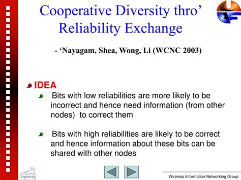 Ppt Cooperative Diversity Techniques For Wireless Networks Powerpoint Presentation Id70792