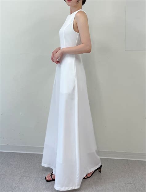 리와이 민소매 원피스 블랙 화이트 스냅촬영 브라이덜샤워 2부원피스 웨딩드레스