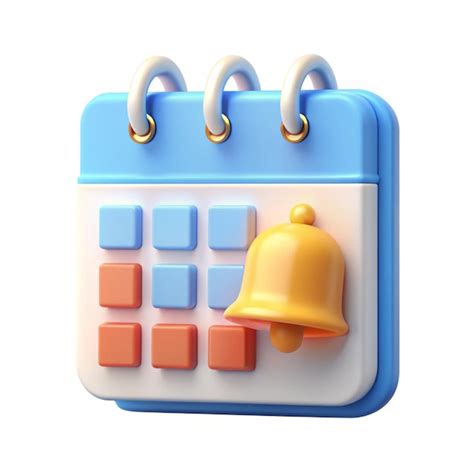 3d Reminder Isolated On White Background Notifications Page Business Planning Reminder Timetable