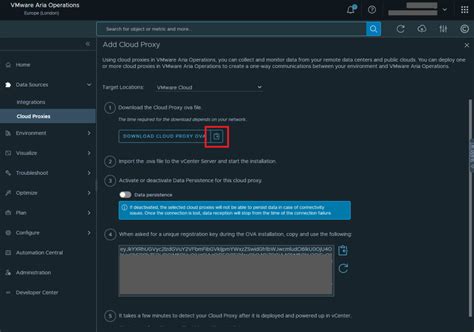 manually upgrade aria operations cloud proxy define the data centre