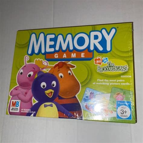 Memory Game Nick Jr The Backyardigans Edition Ages 3 Sealed Set
