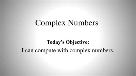 PPT Complex Numbers PowerPoint Presentation Free Download ID 2755805