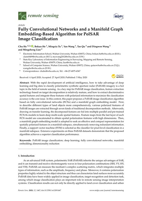 Pdf Fully Convolutional Networks And A Manifold Graph Embedding Based