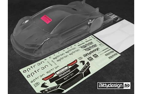 Bittydesign Eptron Unpainted Body Shell Clear BDTC ETR